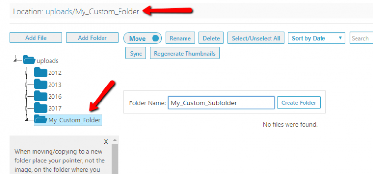 How To Add And Organize Custom Folders To WordPress Media Library