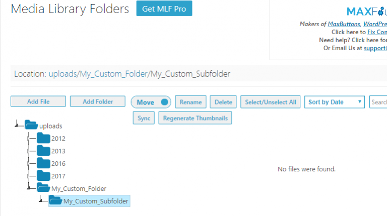 How To Add And Organize Custom Folders To WordPress Media Library