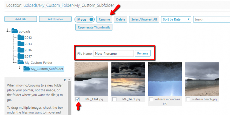 How To Move, Rename, And Delete Files And Folders In WP Media Library How To Move, Rename, And Delete Files And Folders In WP Media Library