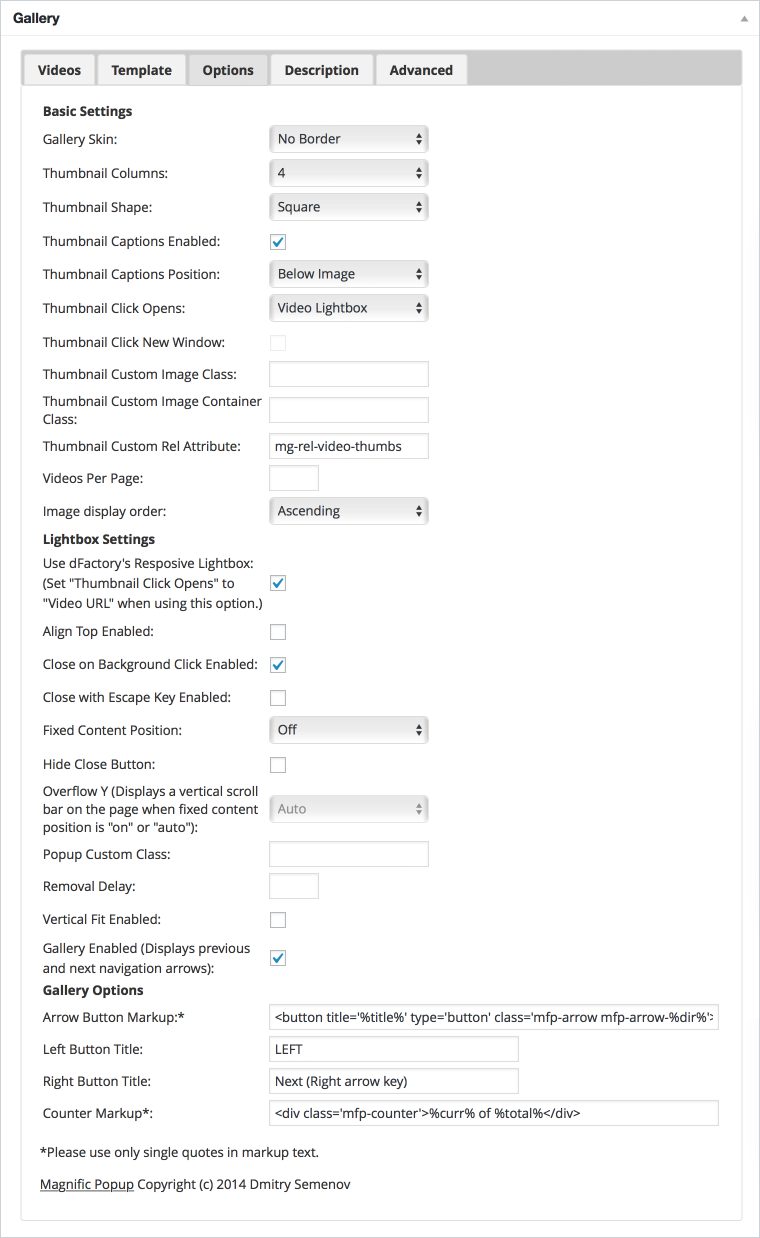 MaxGalleria Vimeo | WordPress Gallery Plugin
